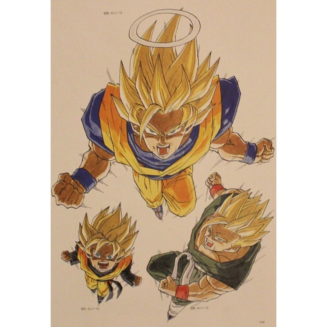 1996 Dragon Ball DOUBLE-SIDED MINIPOSTER 2 Posters in 1 - 10" X 7" (25. ...