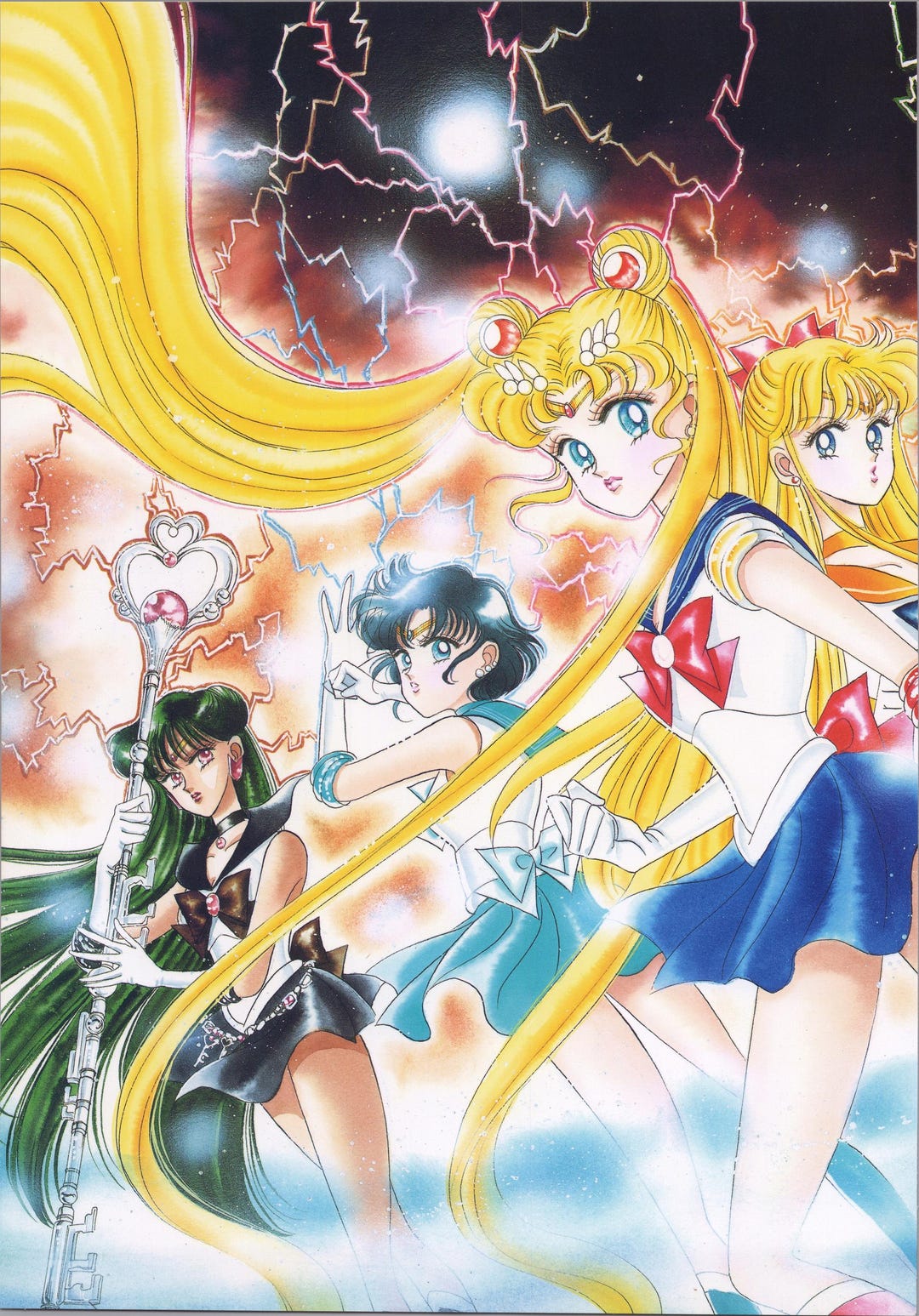 1994 SAILOR MOON Original Vintage Japanese Poster 11.7" X 8.2" (29.5 X ...