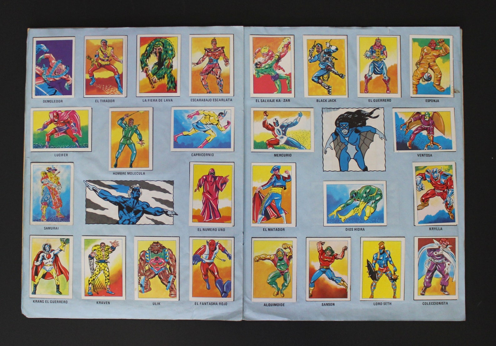 1981 MARVEL SUPERHEROES Trading Cards Album 100% Complete | Etsy