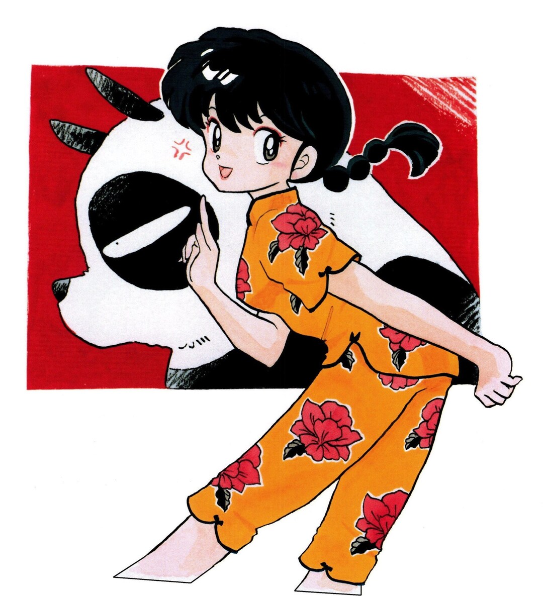 2003 RANMA 1/2 Double-sided POSTER 2 Posters in 1 10.5 X 8.5 Manga ...