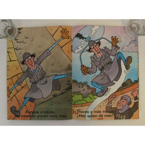 1987 INSPECTOR GADGET Book 20 X 14.5 Cm. (8" X 5.75") Spanish Vintage ...