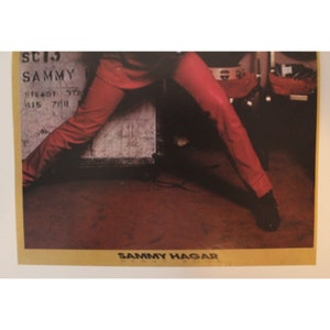 1986 SAMMY HAGAR Poster Original Vintage Spain 40.5 X 27 Cm. (16" X 10. ...