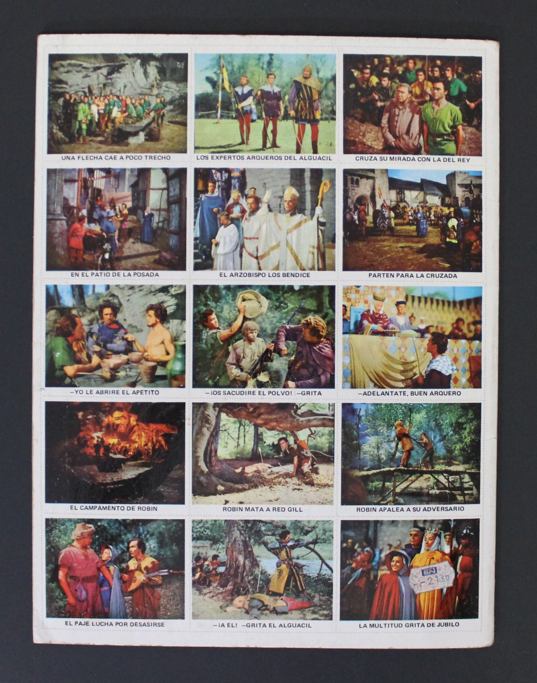 1976 Story of ROBIN HOOD & His Merrie Men Spanish Vintage Trading Cards ...