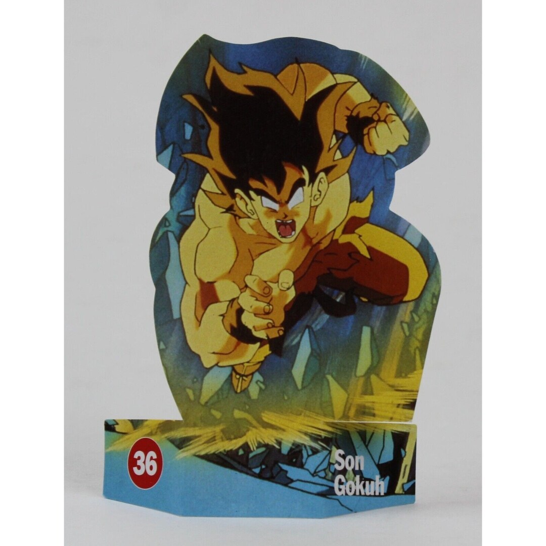 1989 SON GOKU Die-cut Cardboard Figure 5.25" (13.5 Cm.) Dragon Ball ...