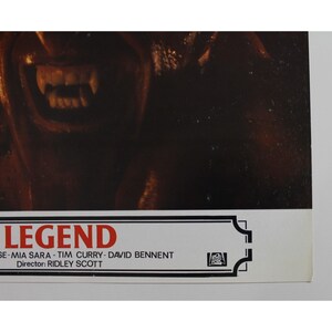 1984 LEGEND Movie Lobby Card Tom Cruise, Mia Sara, Ridley Scott Vintage ...