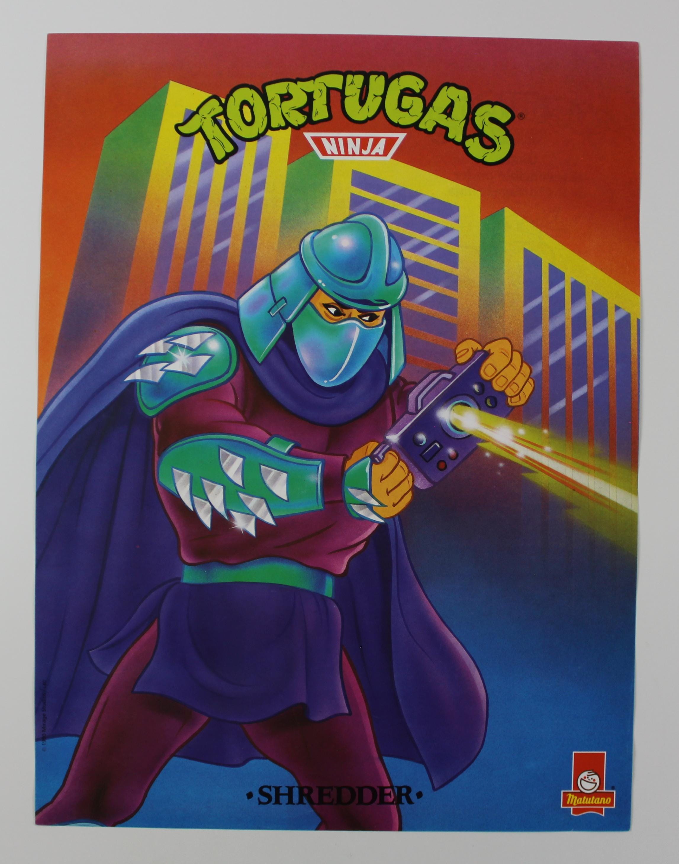 1991 TMNT Poster 16"x 12" (40 X 30 Cm.) Mutant Ninja Turtles Spain ...