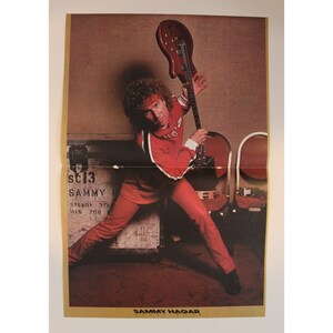 1986 SAMMY HAGAR Poster Original Vintage Spain 40.5 X 27 Cm. (16" X 10. ...