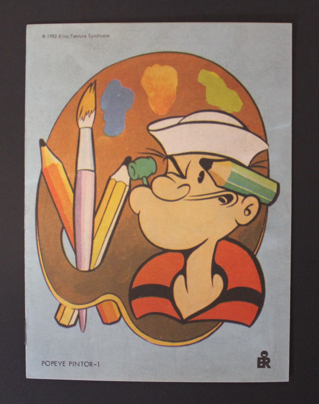 1982 POPEYE Coloring Book #1 - Spanish Vintage Item - 8.5" X 6" (21.5 X ...