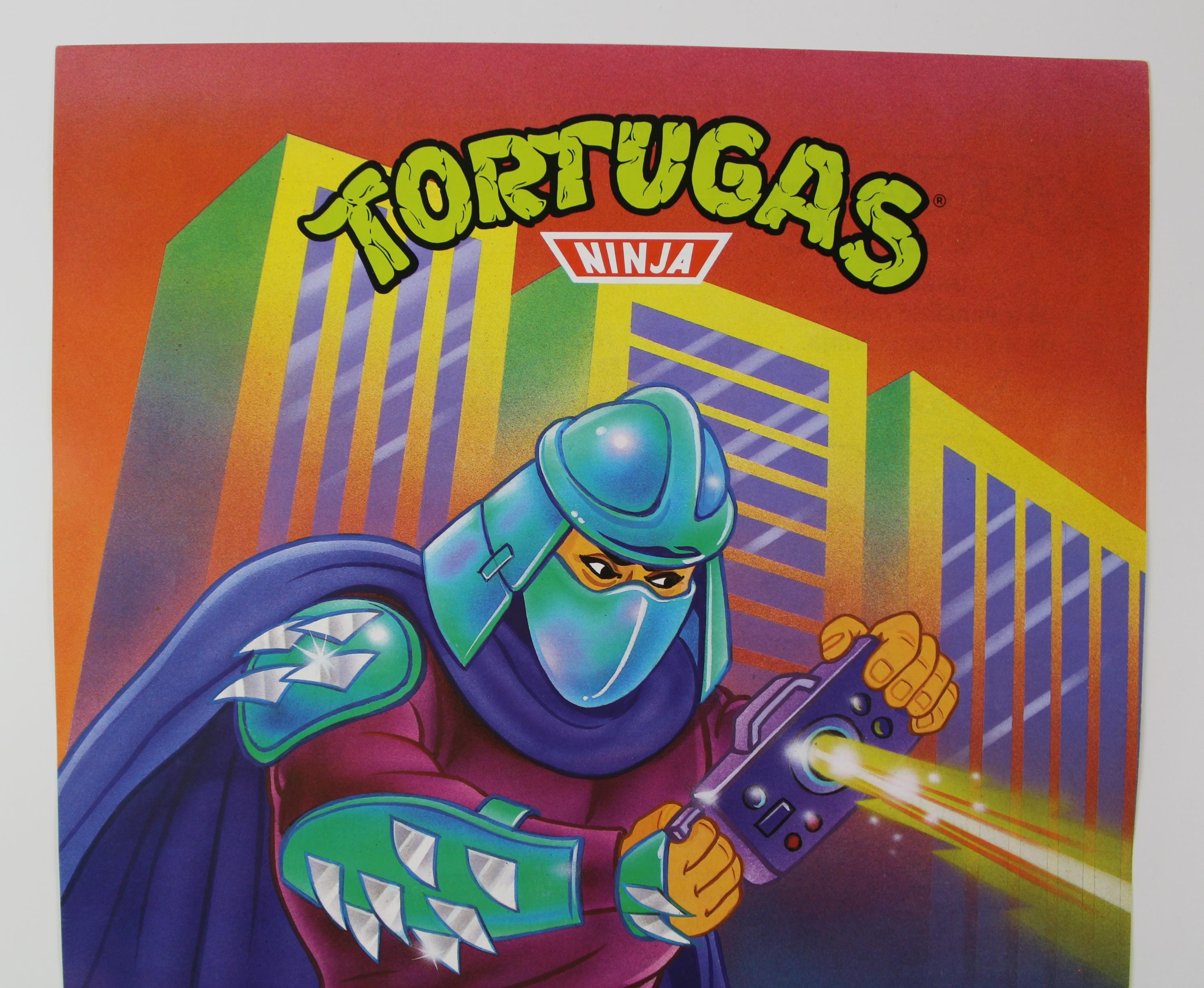 1991 TMNT Poster 16"x 12" (40 X 30 Cm.) Mutant Ninja Turtles Spain ...