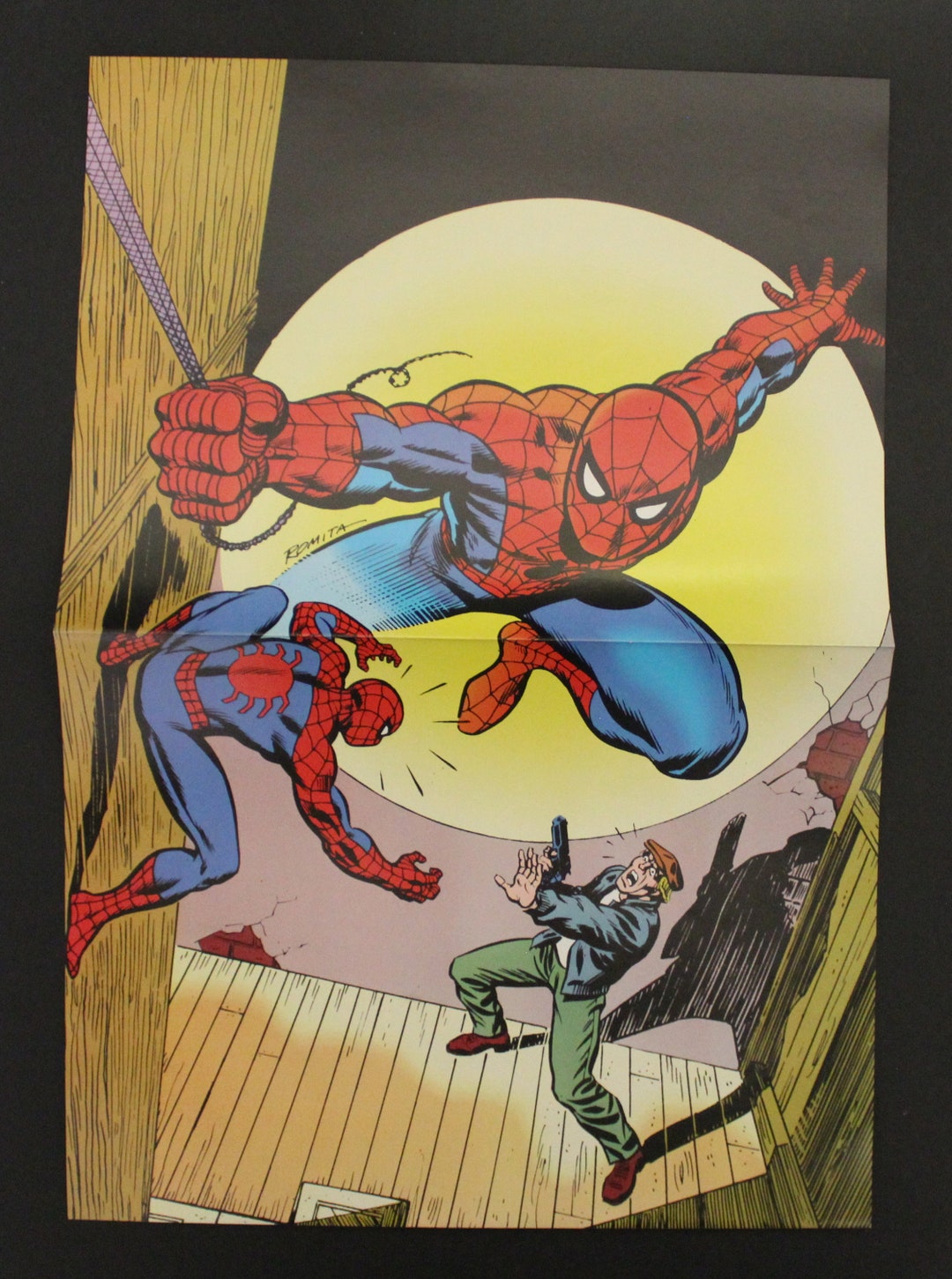 1992 SPIDERMAN Double-sided MINI-POSTER (2 Posters in 1) - John Romita ...