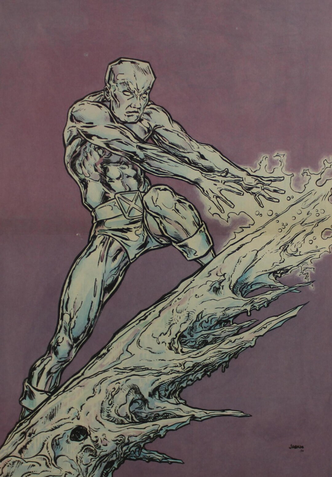 1990 ICEMAN Poster by Juanjo Guarnido 14.5" X 10.5" (37 X 26.5 Cm ...