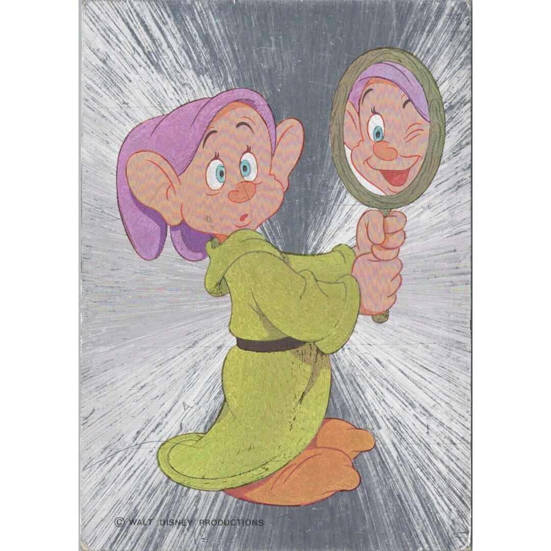 1970s DOPEY DWARF (snow White) Postcard 6" X 4" (15 X 10.5 Cm ...