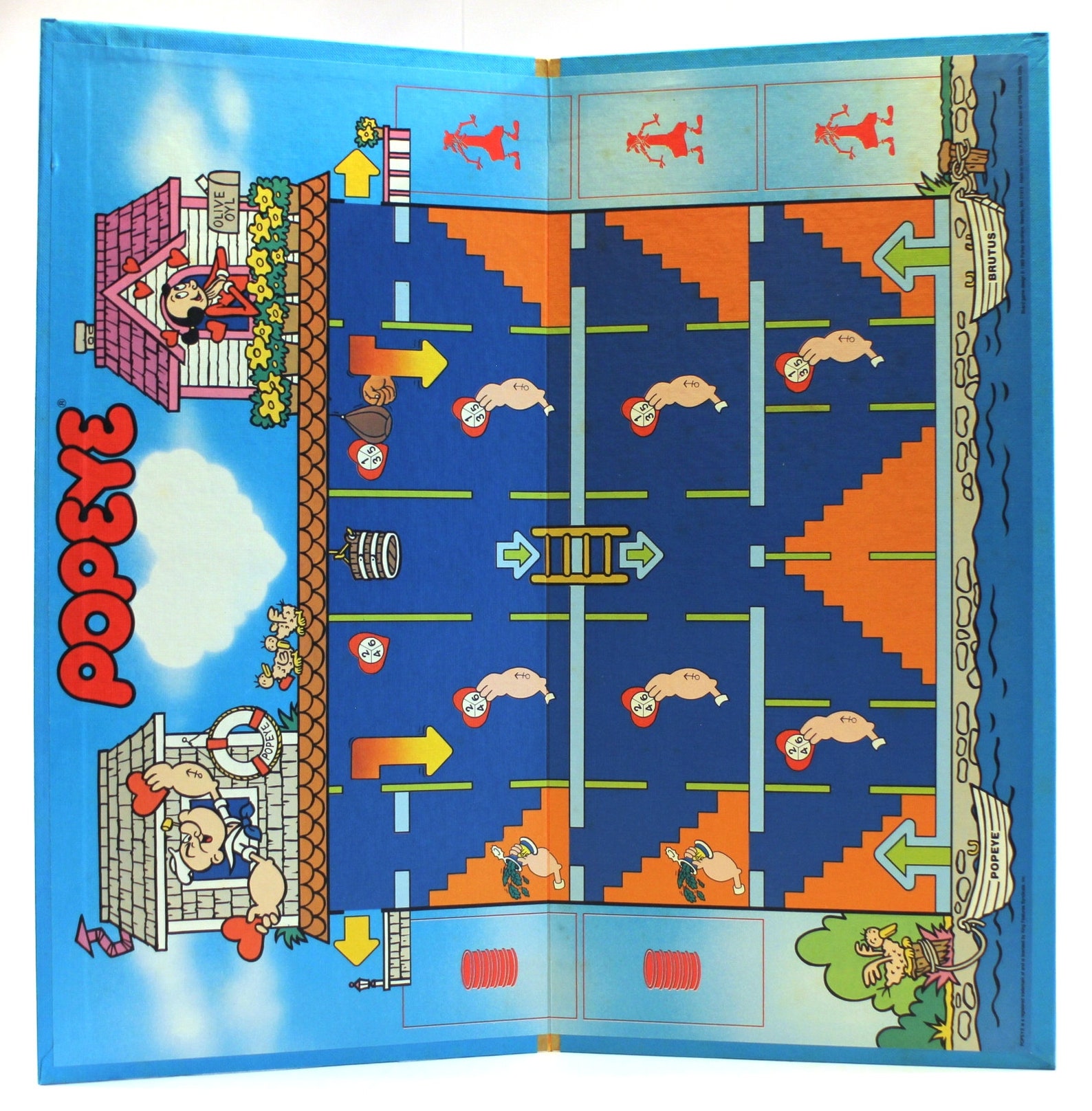 1983 POPEYE BOARD GAME Arcade-Based New & Unused by Parker | Etsy