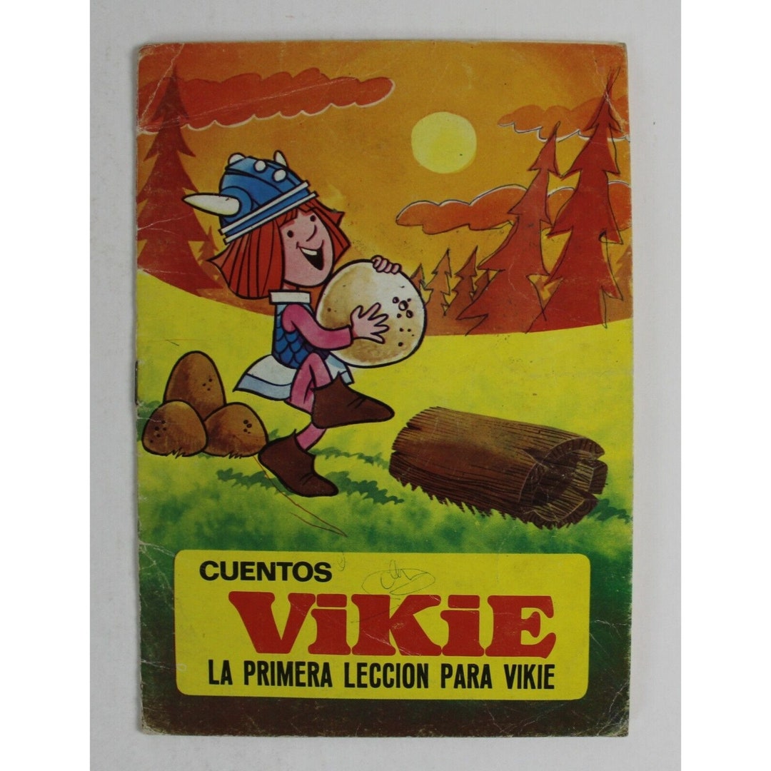 1976 VICKY THE VIKING Book 20.5 X 14 Cm. (8" X 5.5") Spanish Vintage ...