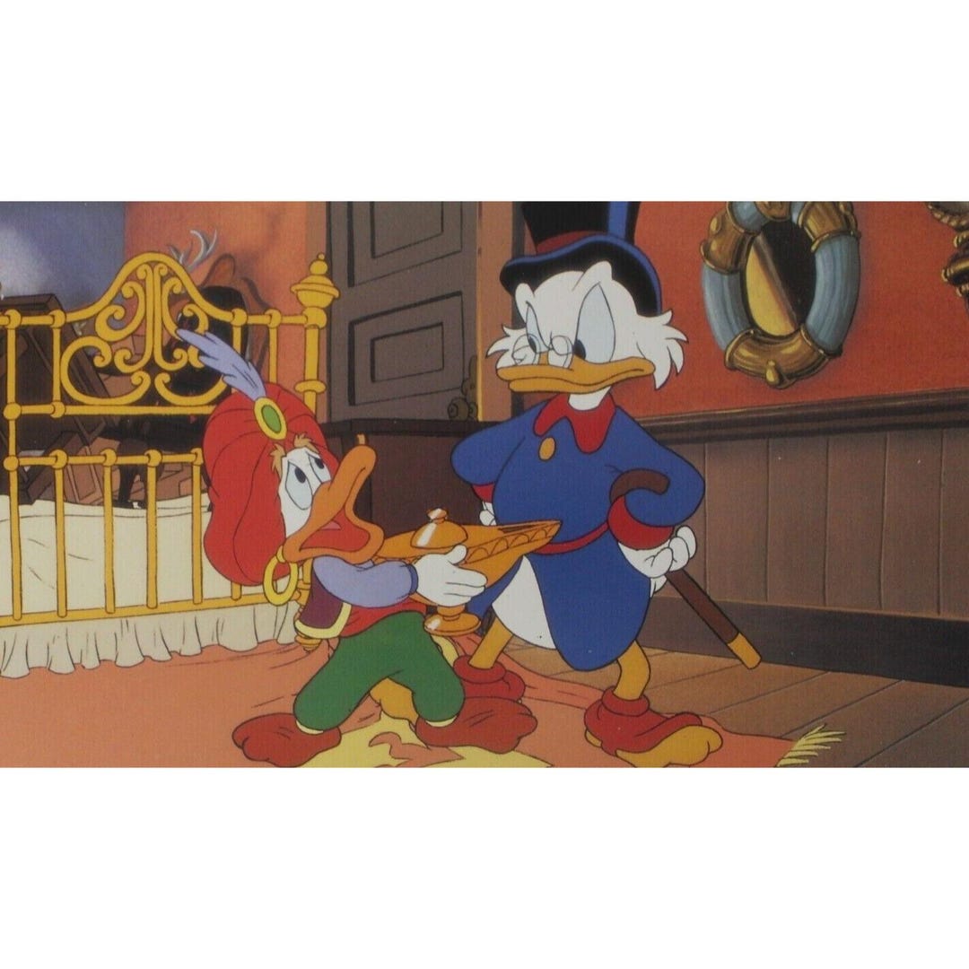 1990 DUCK TALES: Treasure of the Lost Lamp Lobby Card Original Vintage ...