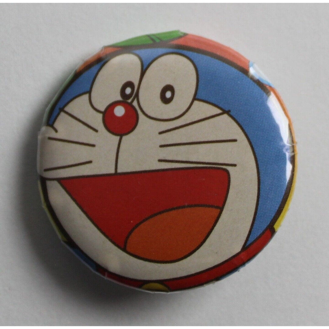 1990s DORAEMON Button 3 Cm. (1.25") in Diameter Vintage Spain Manga ...