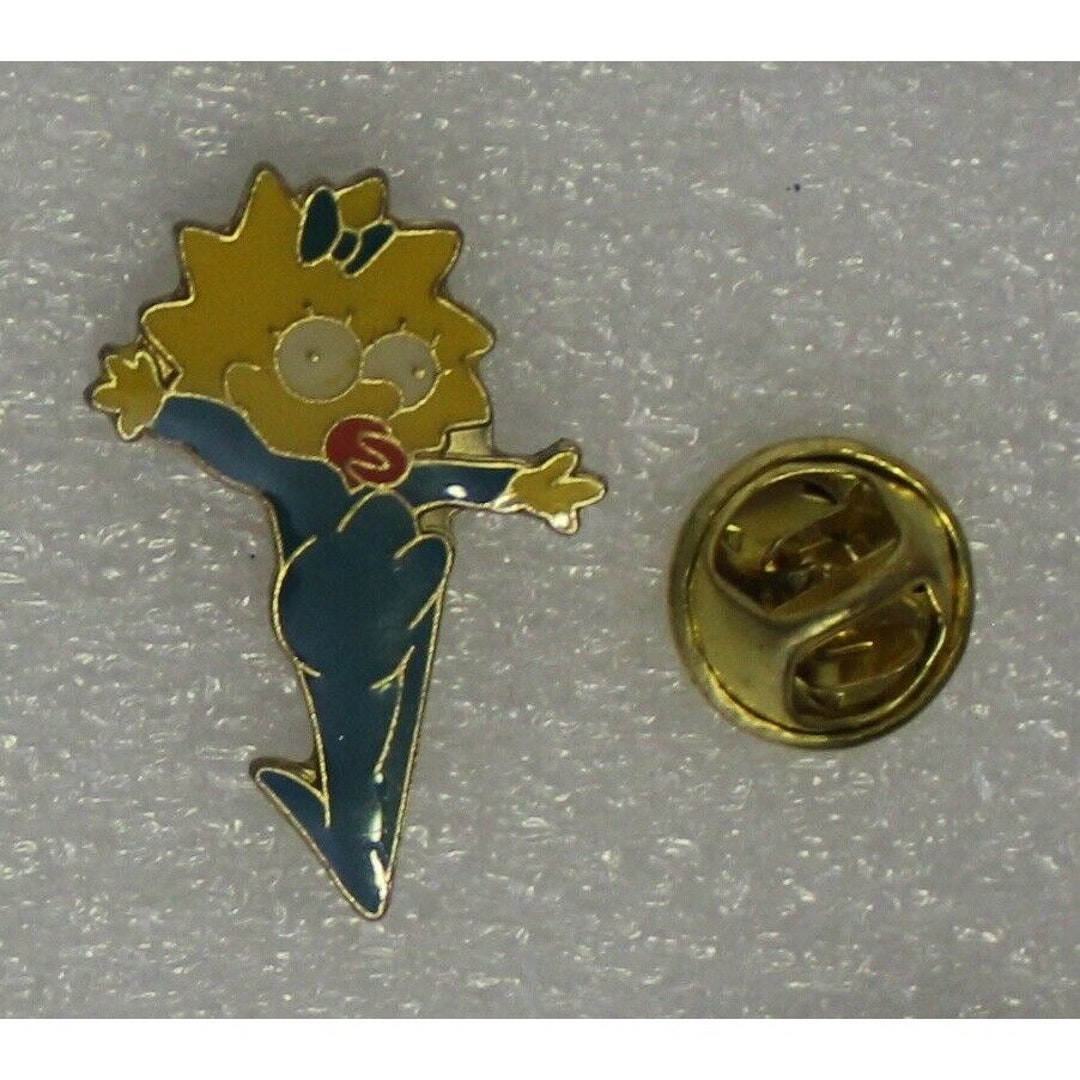 1990s MAGGIE SIMPSON Lapel Pin 2.75 Cm. (1.1") the Simpsons Cartoon ...