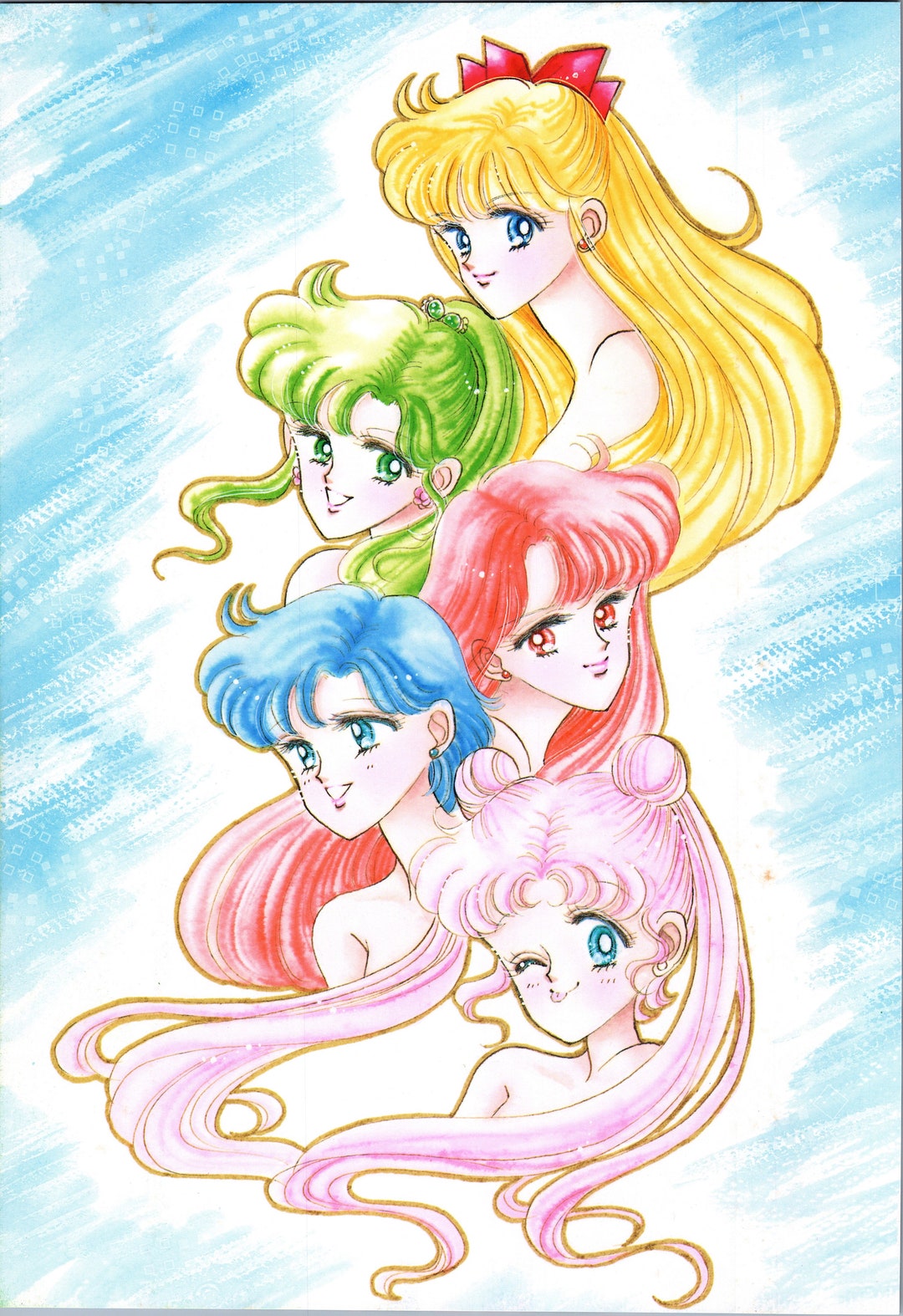 1994 SAILOR MOON Original Vintage Japanese Poster 11.7" X 8.2" (29.5 X ...