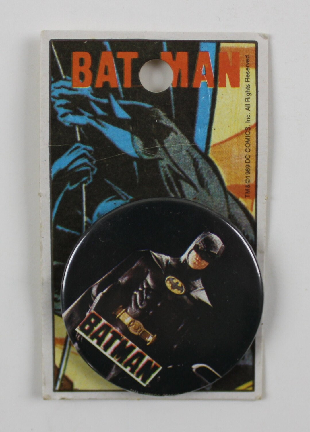 1989 Batman Movie BATMAN Button / Badge - Original Spanish Vintage Item ...