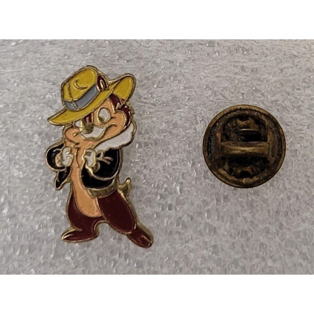 1990s CHIP'N DALE Rescue Rangers Lapel Pin 2.5 X 1.5 Cm. (1" X 0.6 ...