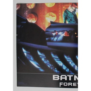 1995 BATMAN FOREVER Lobby Card Original Vintage Spain Tim Burton ...