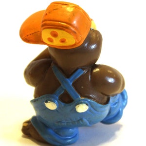 1990 Alfred J. Kwak HENK the MOLE PVC Figure German Vintage 2" ( 5 Cm ...