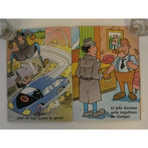1987 INSPECTOR GADGET Book 20 X 14.5 Cm. (8" X 5.75") Spanish Vintage ...
