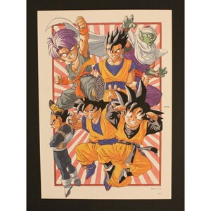 1996 Dragon Ball DOUBLE-SIDED MINIPOSTER 2 Posters in 1 - 10" X 7" (25. ...