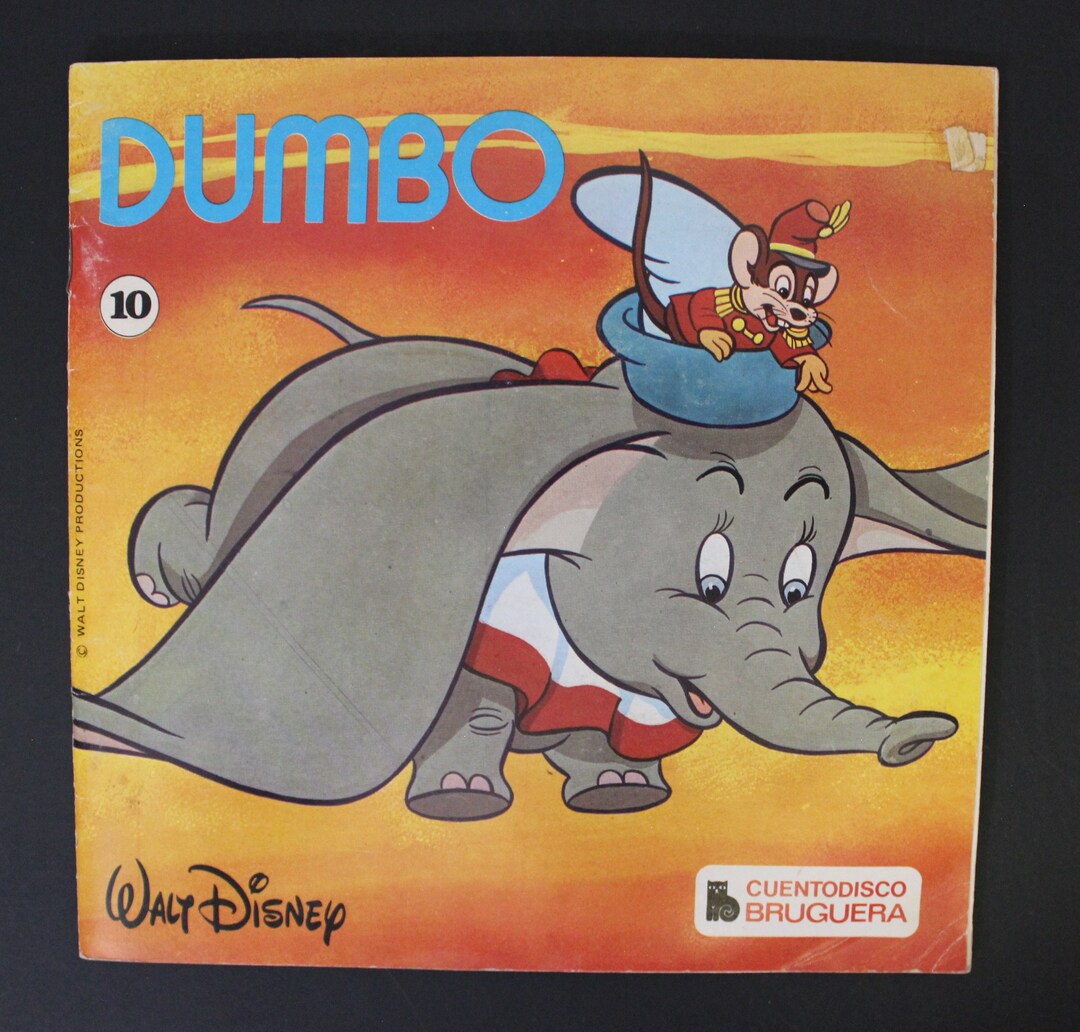 1979 DUMBO 7" Book & Record - Original Spanish Vintage Item by Bruguera ...