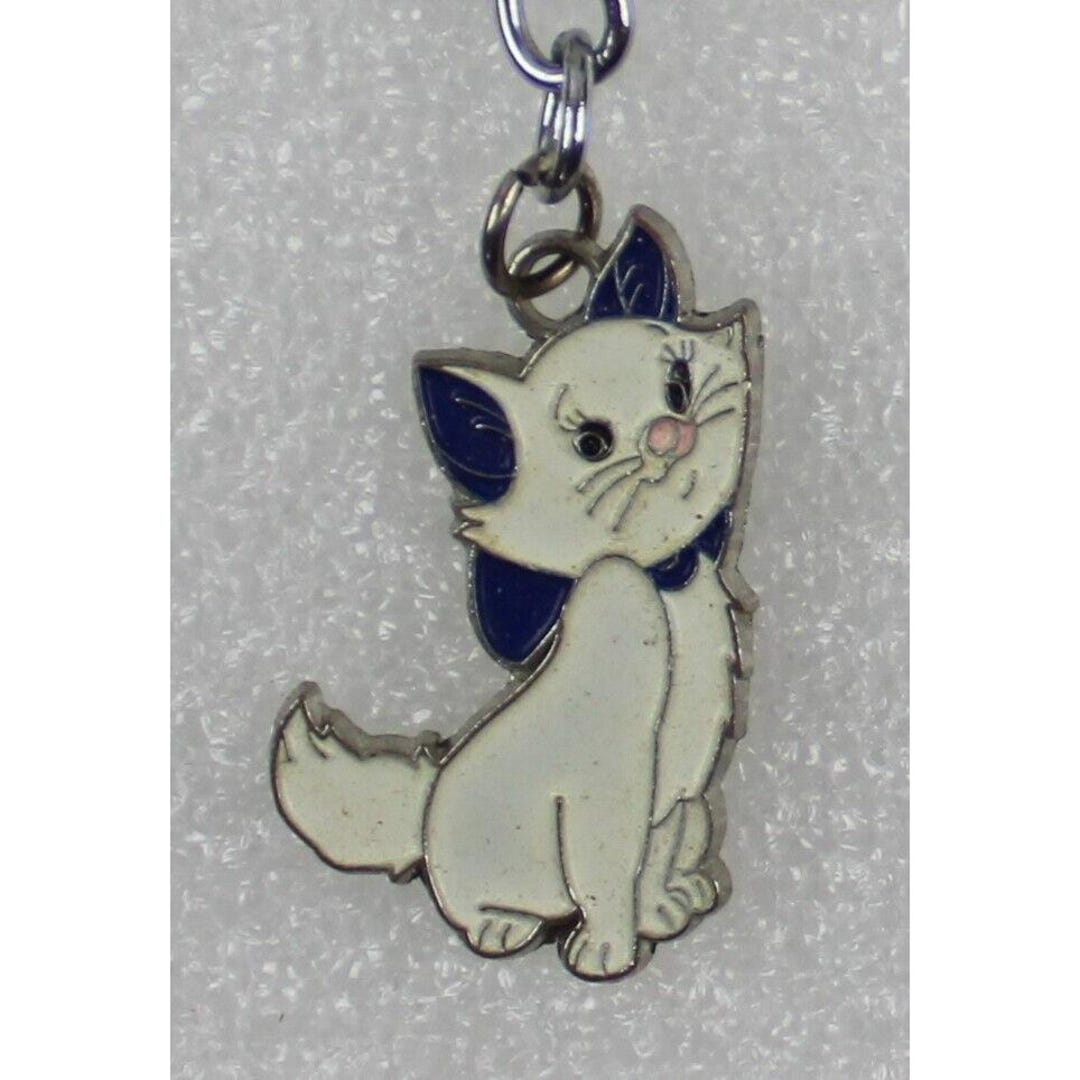 1980s THE ARISTOCATS Keychain 3.5 X 3 Cm. (1.4" X 1.2") Walt Disney ...