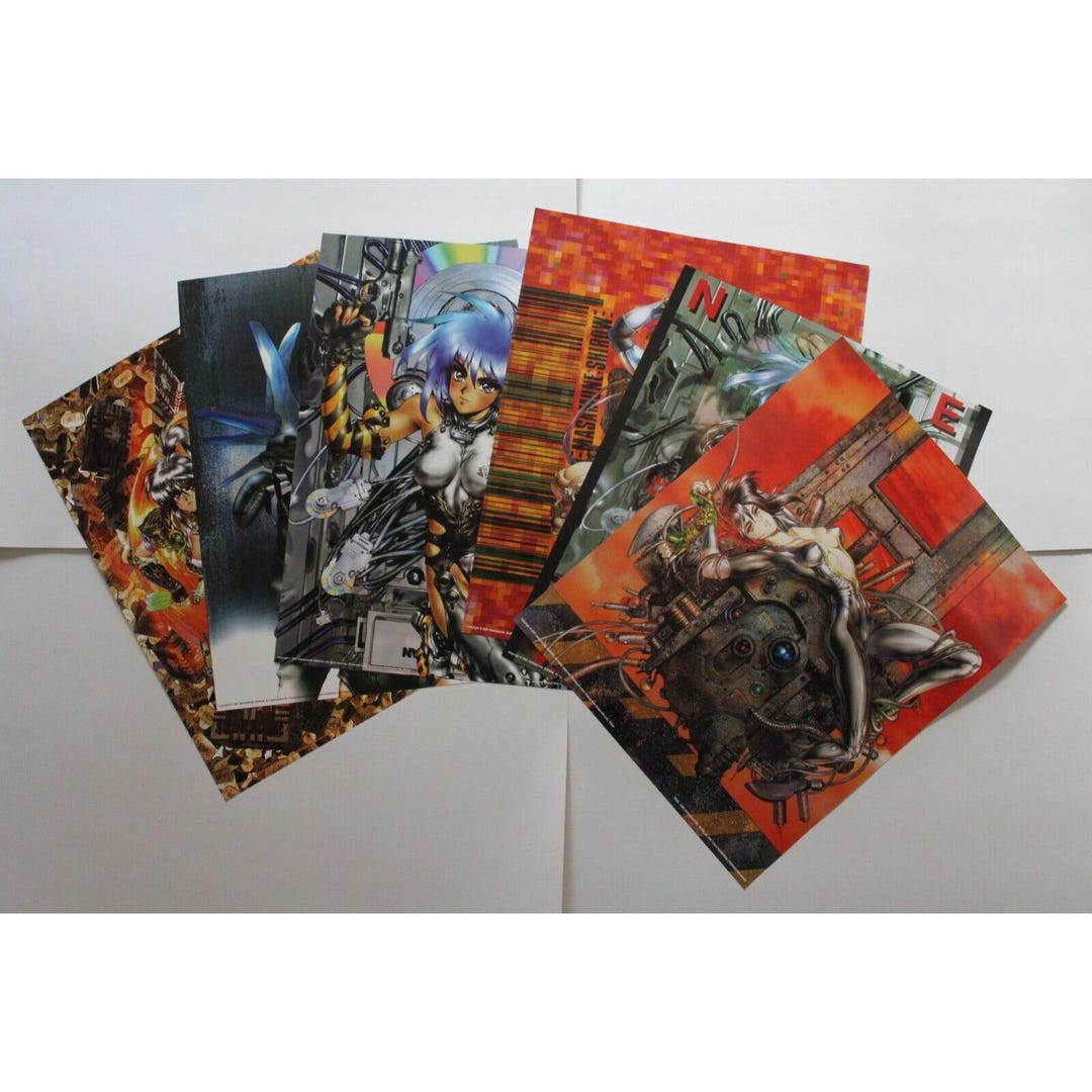 1997 - 2001 SET of 6 MASAMUNE SHIROW Original Vintage Spanish Posters ...