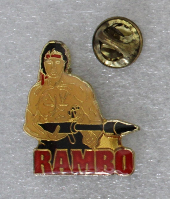 1980s Sylvester Stallone John RAMBO FIRST BLOOD part 2 lapel | Etsy