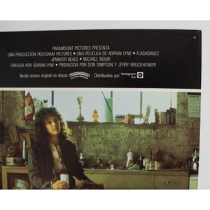 1983 FLASHDANCE Movie Lobby Card J Beals, Nouri Original Vintage Spain ...