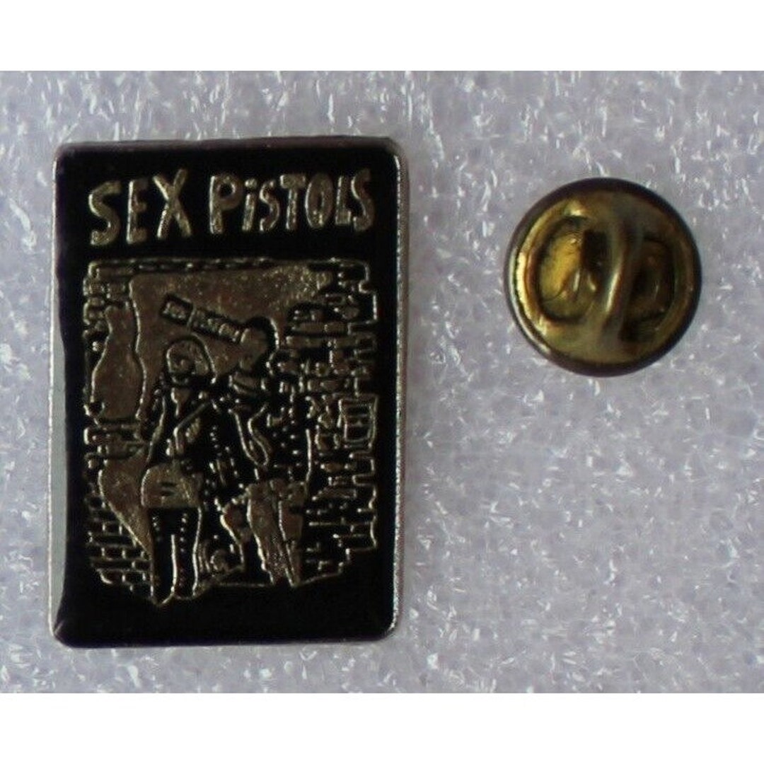 1970s 1980s Sex Pistols Lapel Pin 3 X 2 Cm 1 2 X 0 8 Punk Rock Sid