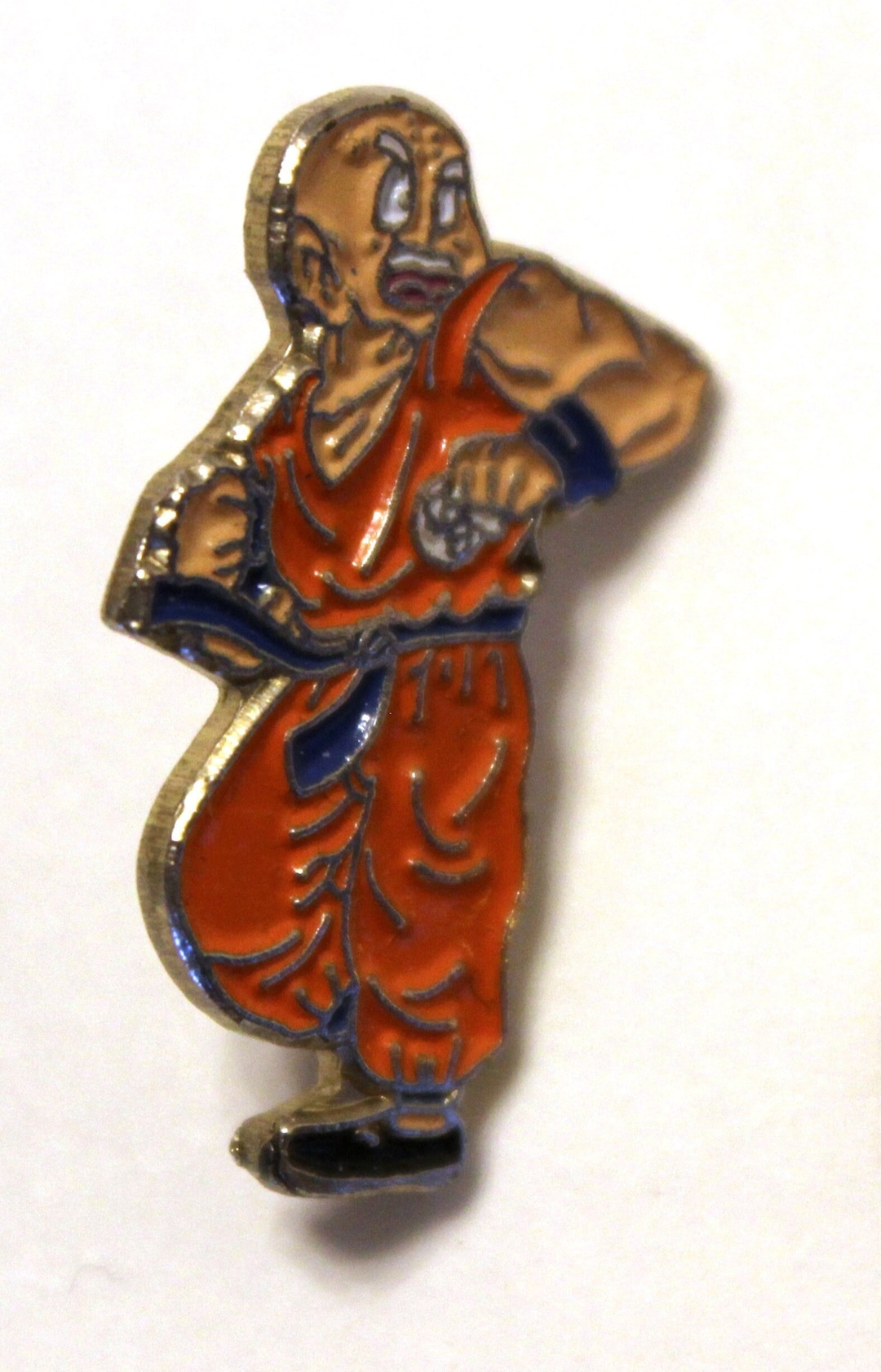 1989 KRILLIN Orange Robe Lapel Pin Original Vintage Dragon Ball Item 2. ...