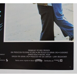 1983 FLASHDANCE Movie Lobby Card Beals, Nouri Original Vintage Spain ...