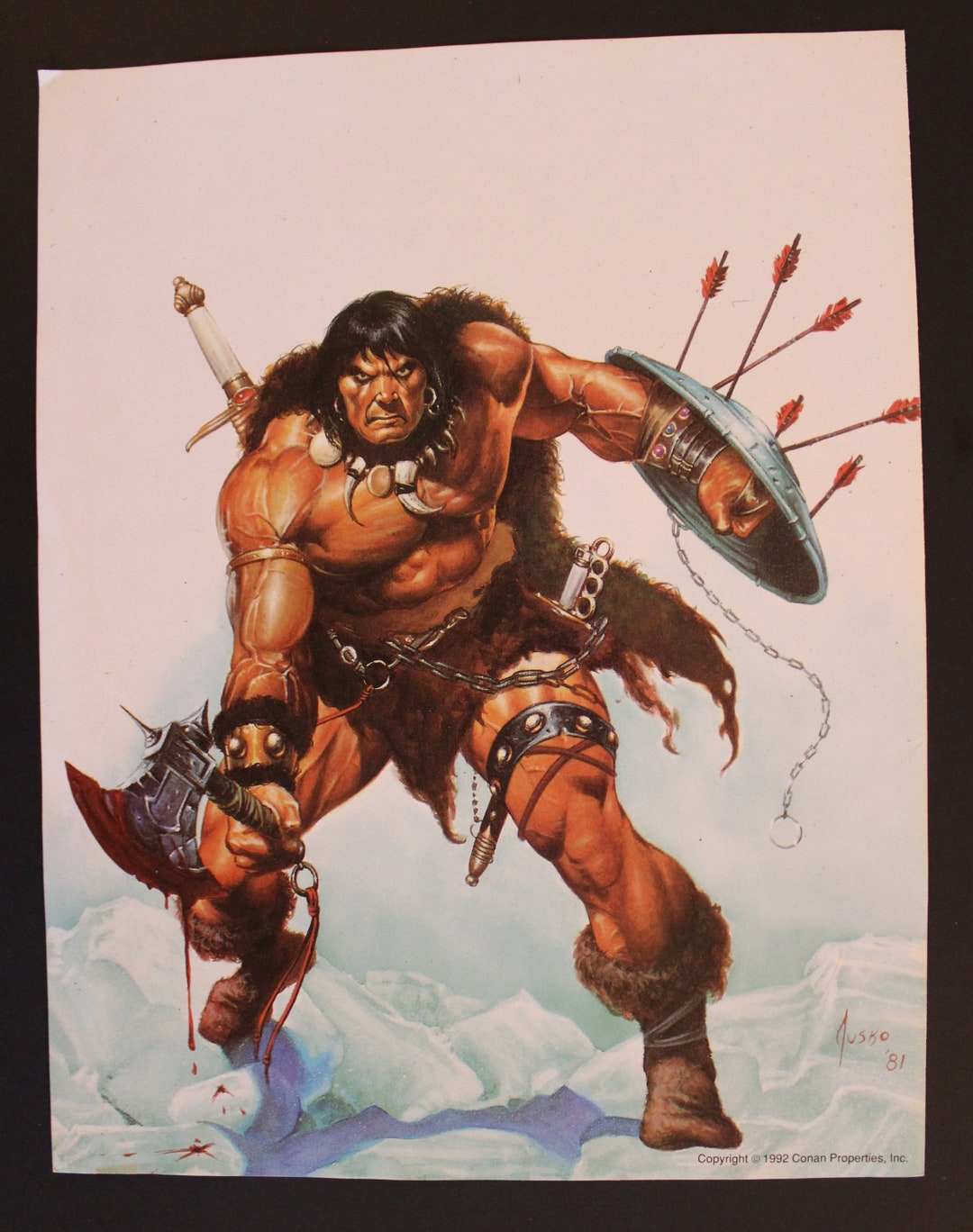 1992 Conan DOUBLE-SIDED POSTER (2 Posters in 1) Spanish Vintage - Joe ...