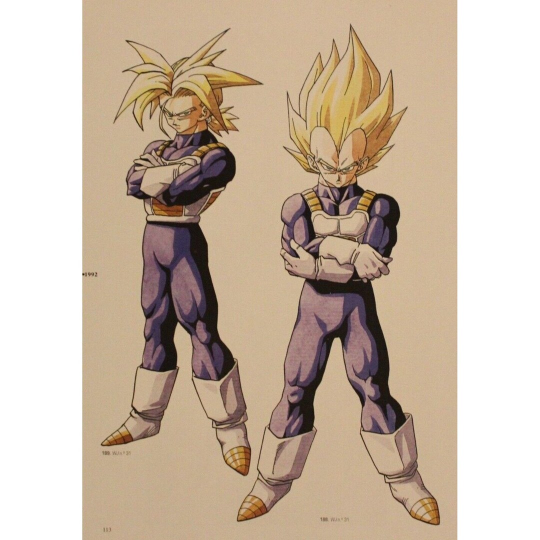 1996 Dragon Ball DOUBLE-SIDED MINIPOSTER 2 Posters in 1 10 X 7 25.5 X ...