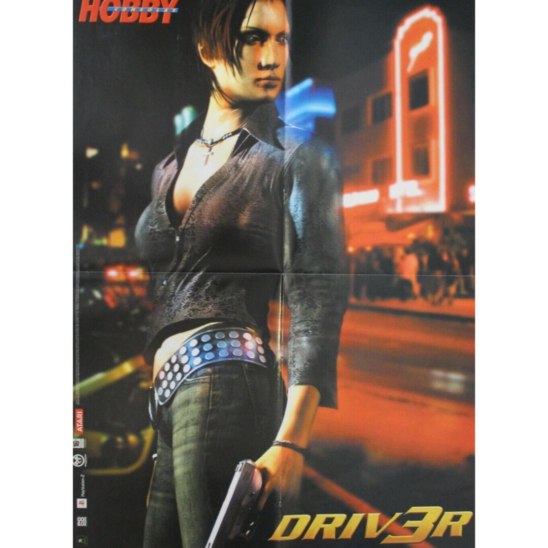 2004 DRIV3R / DRIVER 3 Double-sided Poster 23" X 18" (58 X 43 Cm.) HTF! - Etsy