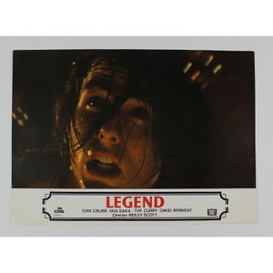 1985 LEGEND Movie LOBBY CARD Tom Cruise, Mia Sara, Tim Curry, Ridley ...