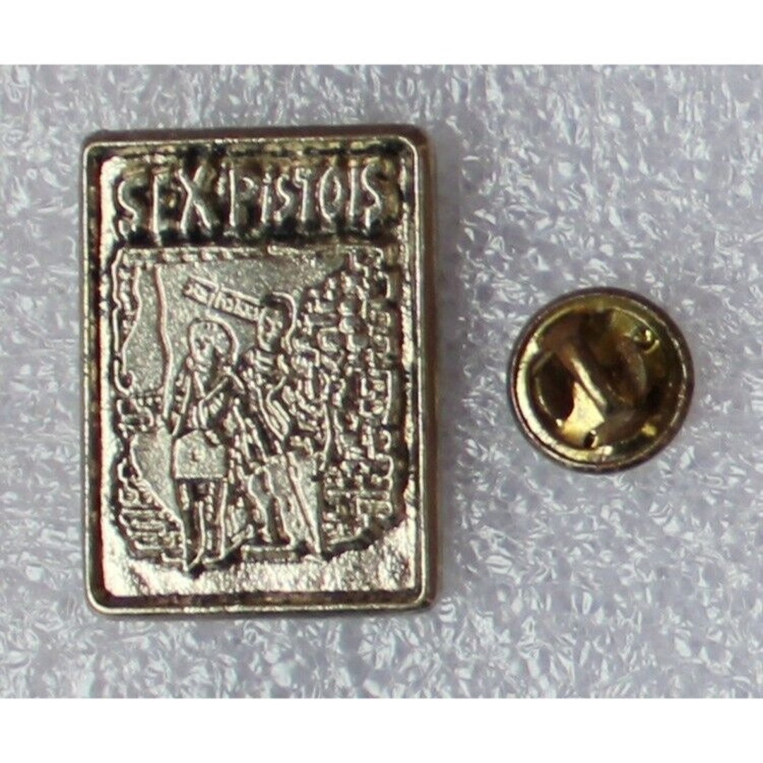1970s-1980s SEX PISTOLS Lapel Pin 3 X 2.25cm (1.2" X 0.9") Punk Rock ...