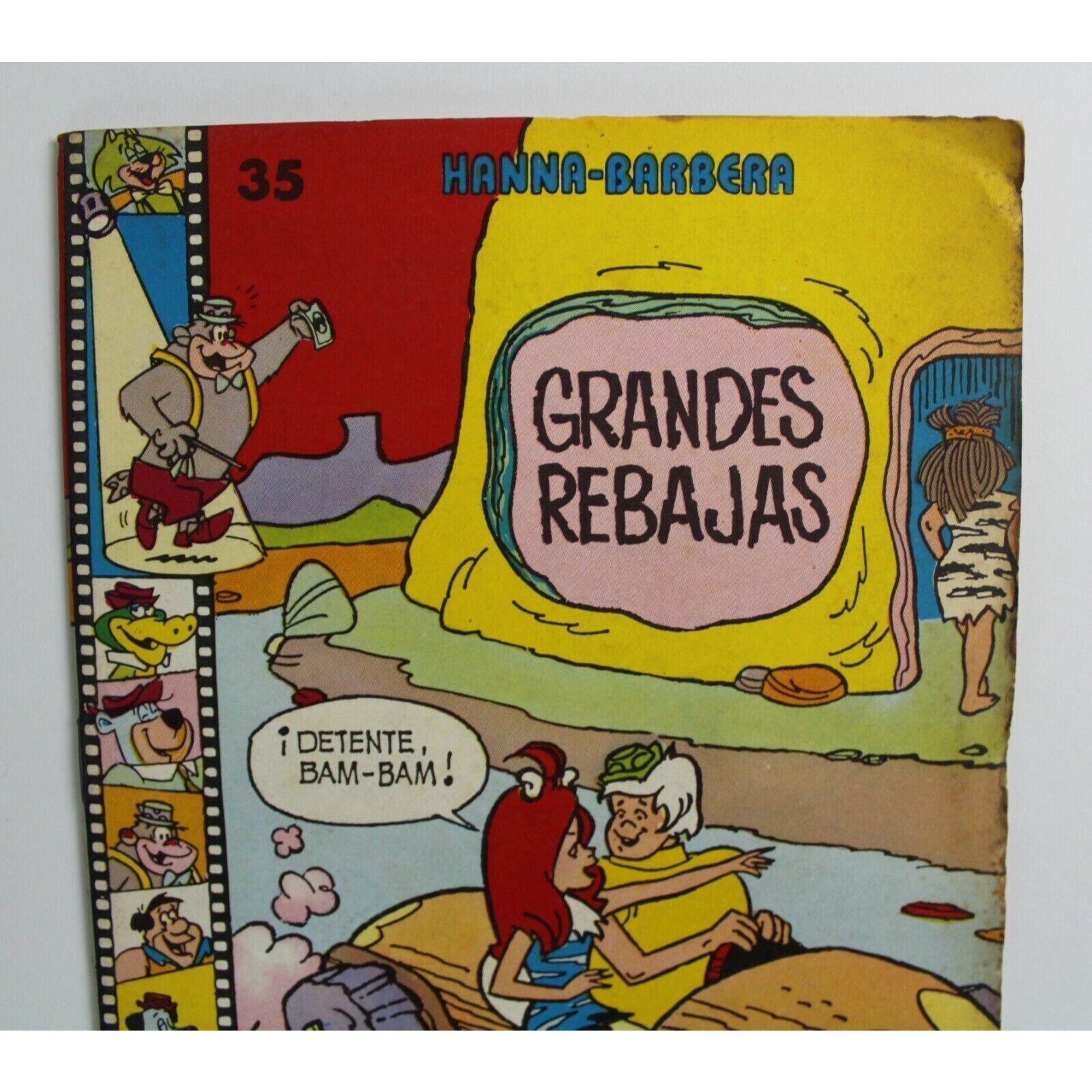 1984 FLINTSTONES Grown up Bamm Bamm & Pebbles Book Spanish Vintage 18 X ...