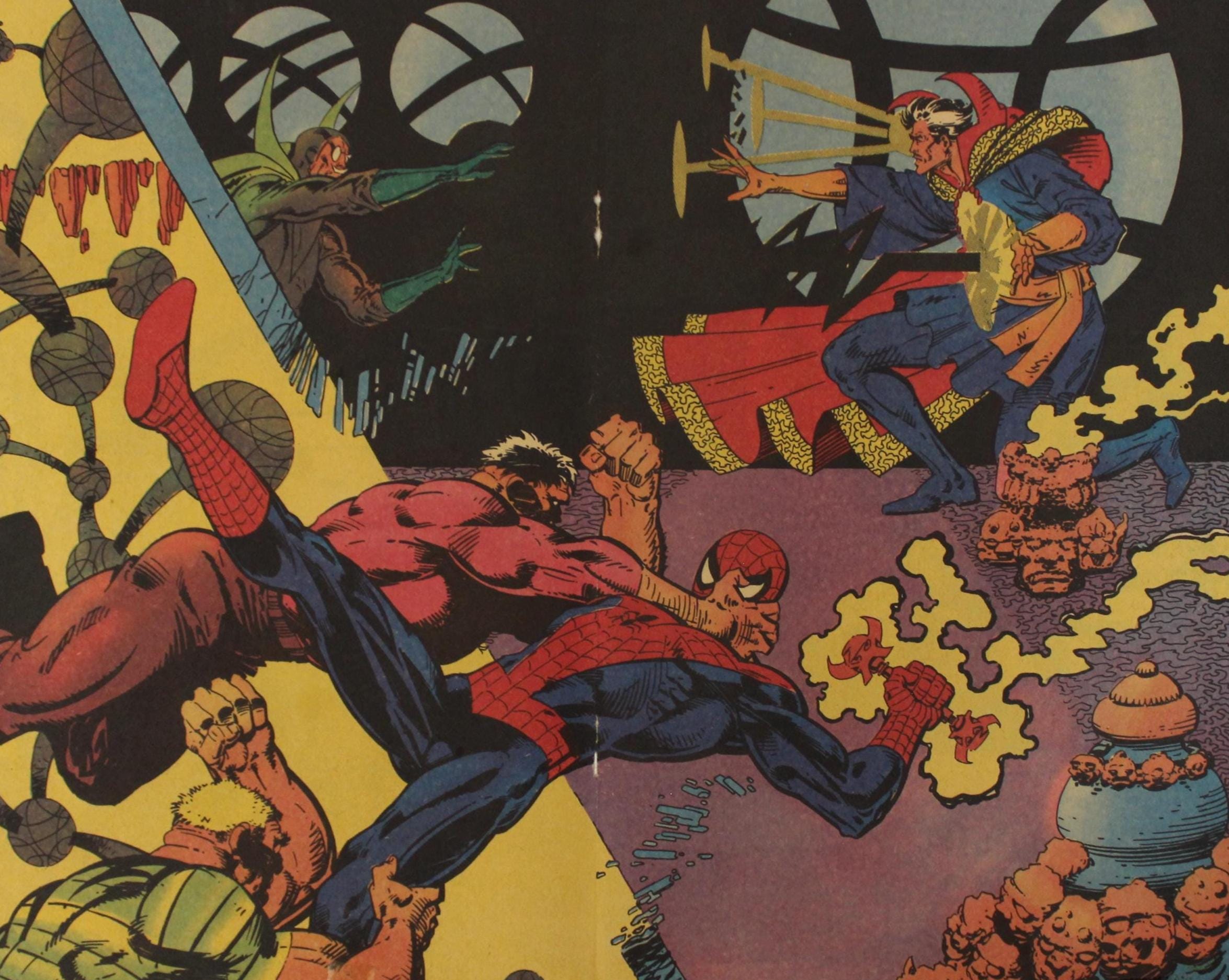1990 Spider-man & DOCTOR STRANGE Poster by Frank Miller and Craig ...