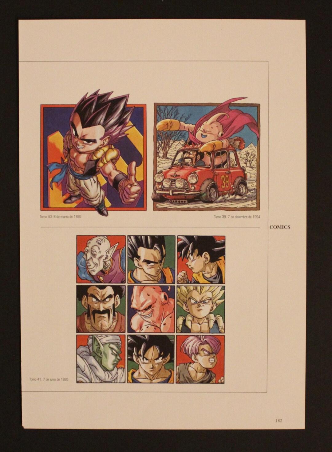 1996 Dragon Ball DOUBLE-SIDED MINIPOSTER 2 Posters in 1 - 10" X 7" (25. ...