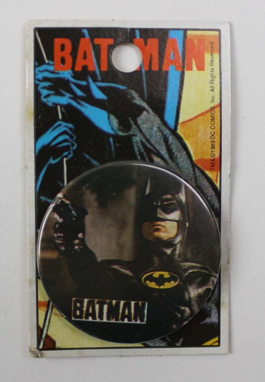 1989 Batman Movie BATMAN Button / Badge - Original Spanish Vintage Item ...