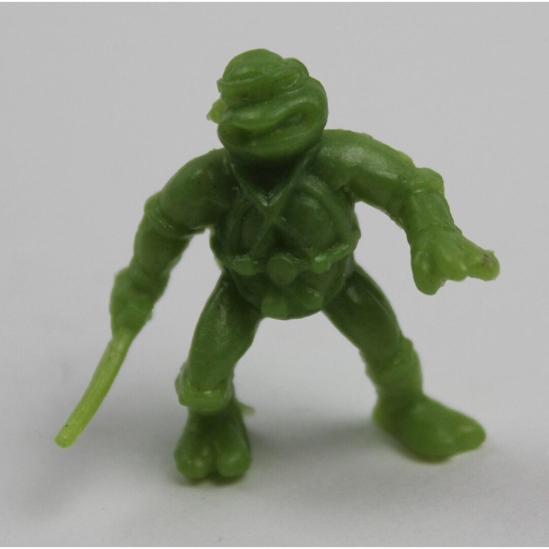 1988 TMNT LEONARDO Micro-pvc Figure 1.25" (3 Cm) Yolanda Spain Mirage ...