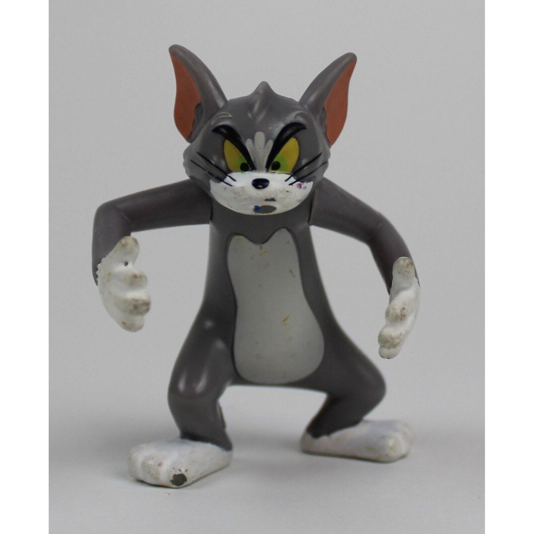 1990s TOM Cat Plastic Figure 2.5" (6.5 Cm.) Tom and Jerry Hanna-barbera ...