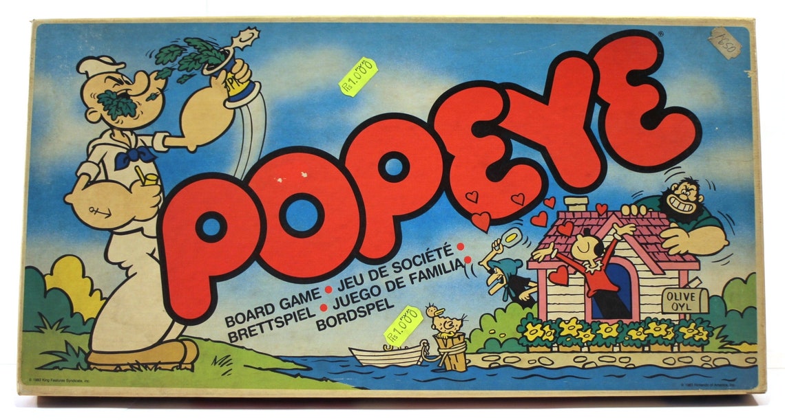 1983 POPEYE BOARD GAME Arcade-based New & Unused by Parker - Etsy