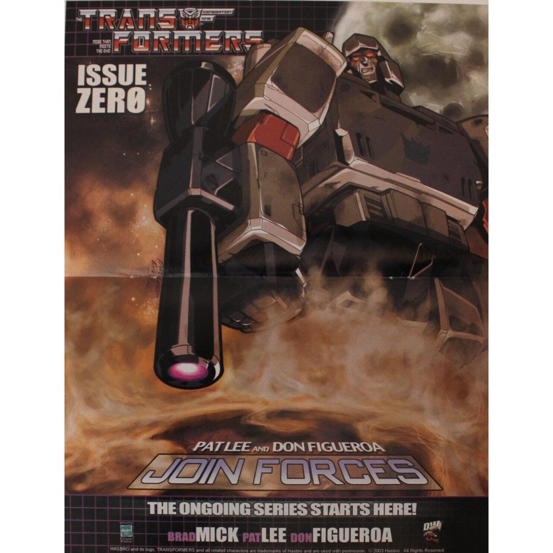 2003 TRANSFORMERS / GI JOE Mini-poster Original 13 X 10.5" (33 X 26.5 ...