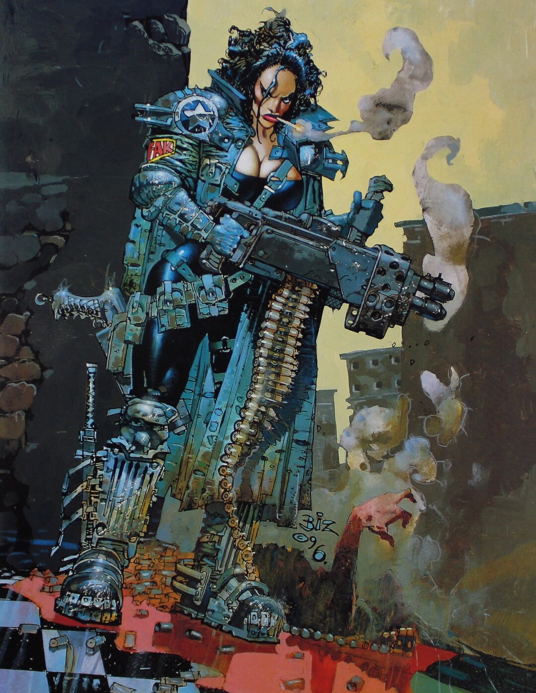 1998 SIMON BISLEY Original Vintage Poster 12" X 9" (30 X 23 Cm.) Heavy ...